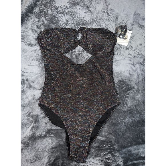 Cyn & Luca | Swim | Medium Cyn Luca One Piece Swimsuit Black Multi ...